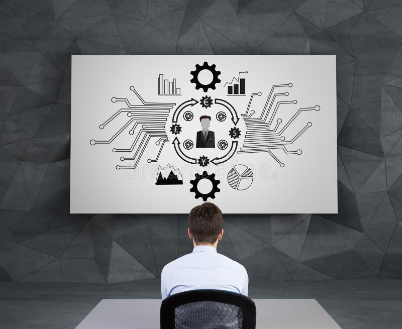 Analytics symbol on poster stock photo. Image of consulting - 50242224