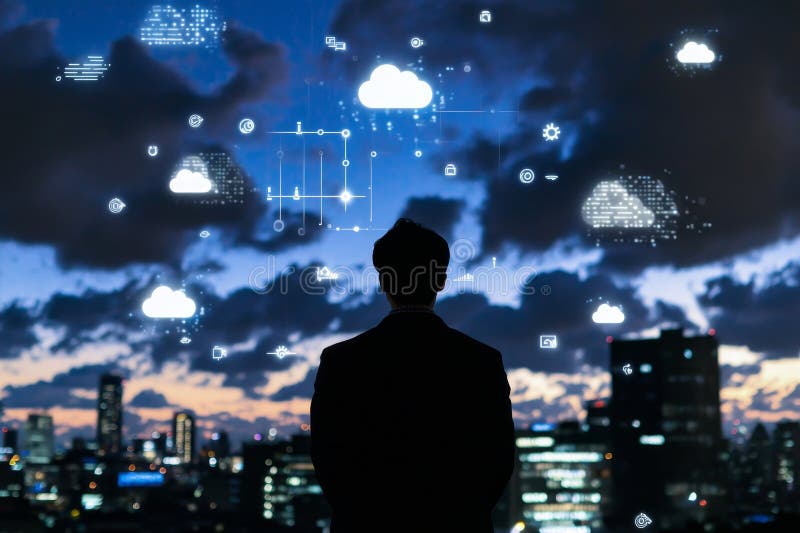 Analytics Technology Visualizes Big Data on Screen while Scientists Analyze Information ...