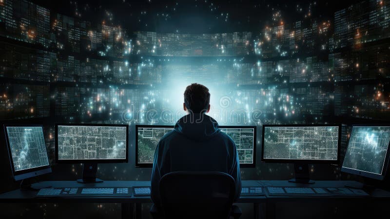 Analytics too much data stock illustration. Illustration of density ...