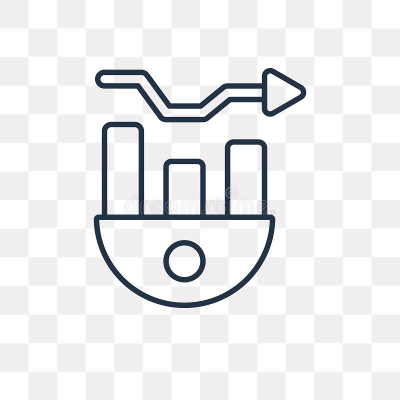 Analytics Vector Icon Isolated on Transparent Background, Analytics ...
