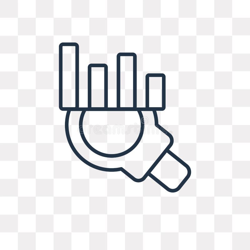 Analytics Vector Icon Isolated on Transparent Background, Analytics ...