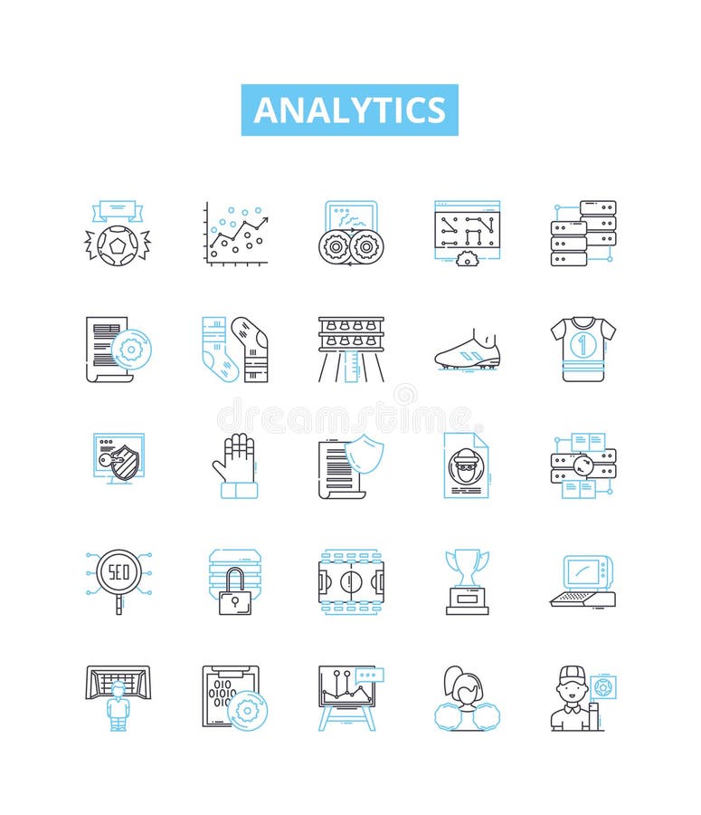 Analytics Vector Line Icons Set. Analytics, Measurement, Reporting ... Analytics Vector Line Icons Set. Analytics, Measurement, Reporting ...