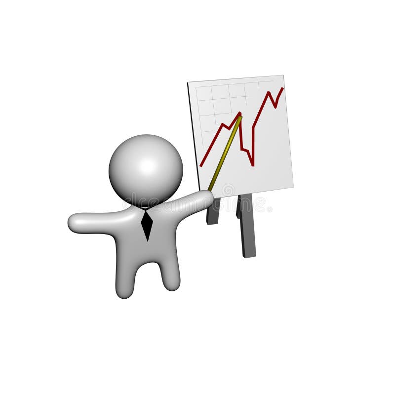 Analytiker 3d stock abbildung. Illustration von diagramm - 13443557