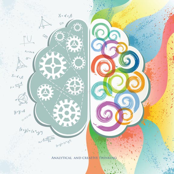 Analytisch Und Brainstorming Stock Abbildung - Illustration von ...