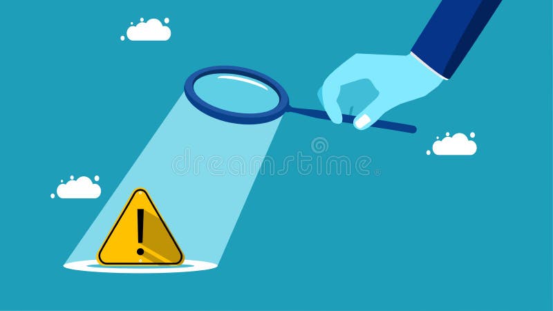 Analyze the Cause of the Problem. a Businessman with a Magnifying Glass ...
