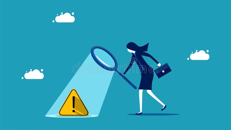 Analyze the Cause of the Problem. a Businesswoman with a Magnifying ... Analyze the Cause of the Problem. a Businesswoman with a Magnifying ...