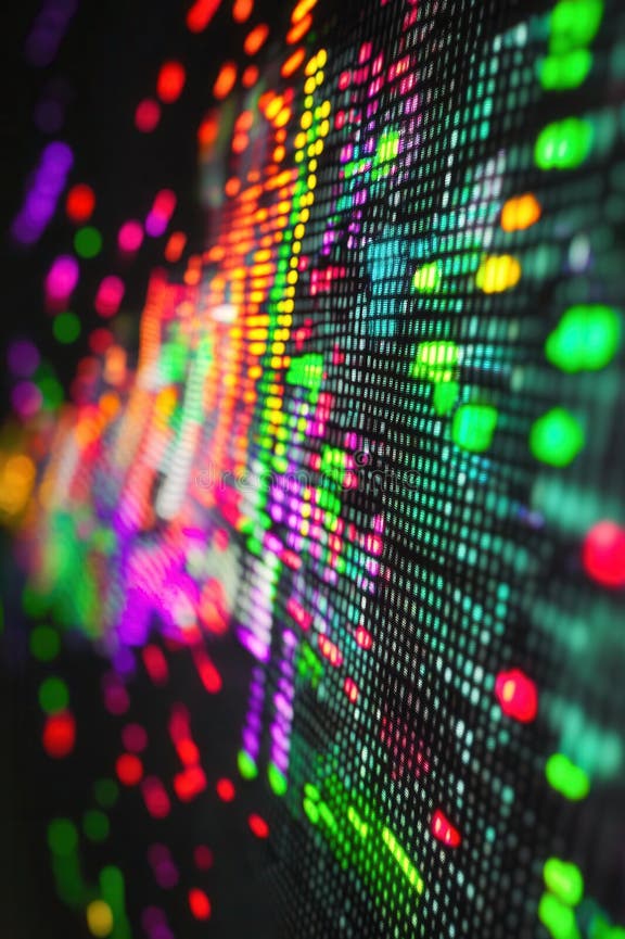 Analyze Colorful Data with Bright Led, Display Information and Show ...