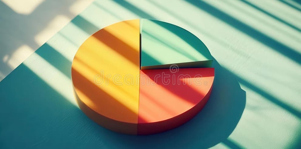 Analyze Data with Colorful Pie Chart. Data Visualization and Statistic ...