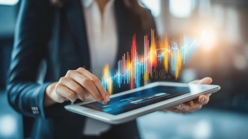 Analyze Data on Tablet for Growth and Investment in Technology Market ...