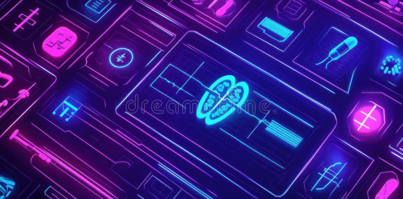 Analyze Futuristic Circuit Board Layout with Tech Concept, High-Tech ...