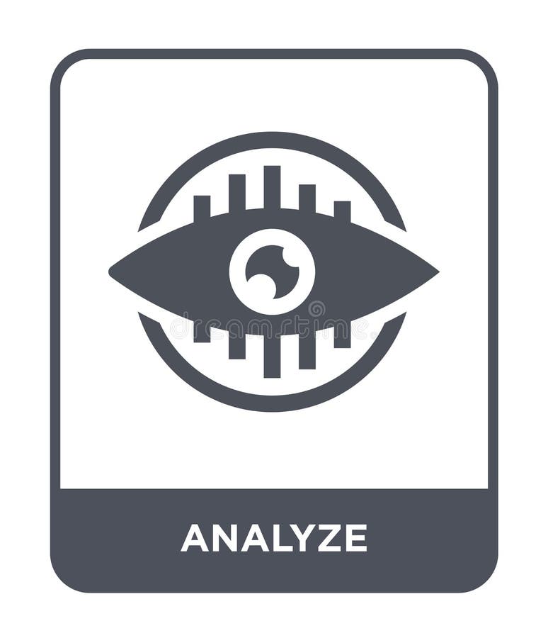 Analyze Icon Trendy Analyze Logo Concept On White Background Fr Stock Vector Illustration Of