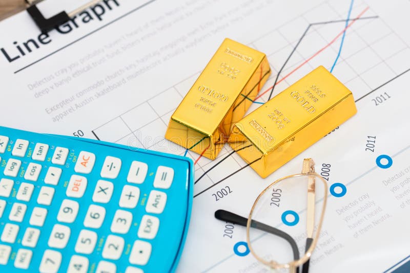 Analyze the Overall Trend of Gold Prices Stock Image - Image of economy ...