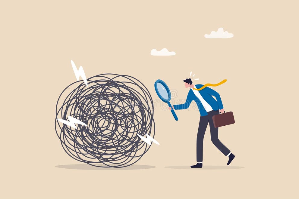 Analyze Problem Finding Solution or Opportunity, Look for Details To Solve Problem, Discovery or ...