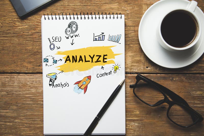 Analyze Text On Page Stock Image Image Of Concept Market 182638037