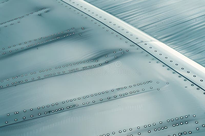 Analyzing Airplane Wing Panel, Rivets, Metal, and Aerodynamic Design ...
