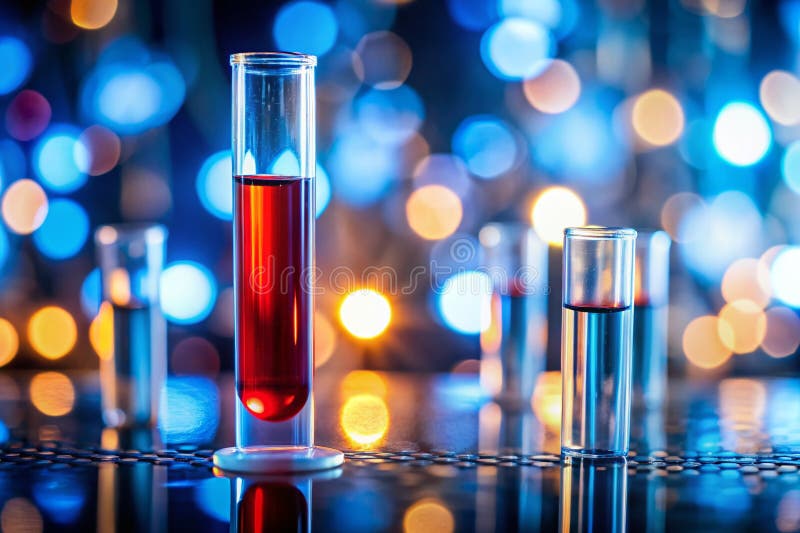 Analyzing a Blood Sample a Closeup Look at Medical Laboratory Testing ...