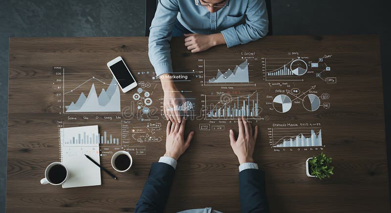 Analyzing Business Data and Charts in a Collaborative Workspace Meeting ...