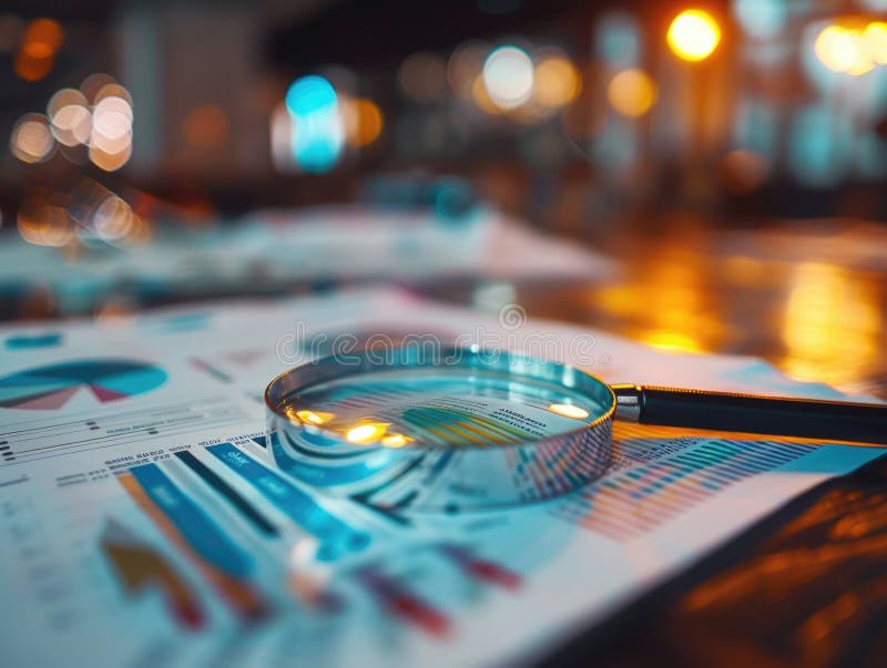 Analyzing Business Data stock image. Image of generated - 362658135