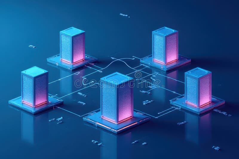 Analyzing CDN Architecture in Detail Stock Illustration - Illustration ...