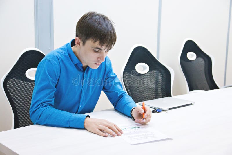 Analyzing Charts and Reports.the Person Checks the Data in the Report ...