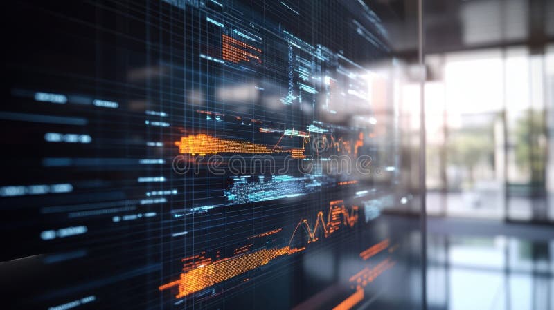 Analyzing Complex Data on Digital Screen Interface Stock Photo - Image of complex, interface ...