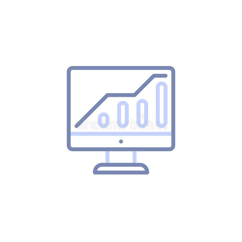 Analyzing Computer Monitor Statistics for Data Insights Stock Vector ... Analyzing Computer Monitor Statistics for Data Insights Stock Vector ...