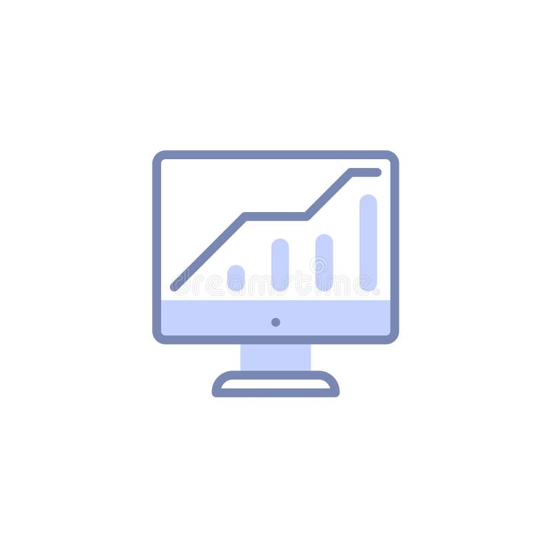 Analyzing Computer Monitor Statistics for Data Insights Stock Vector ... Analyzing Computer Monitor Statistics for Data Insights Stock Vector ...