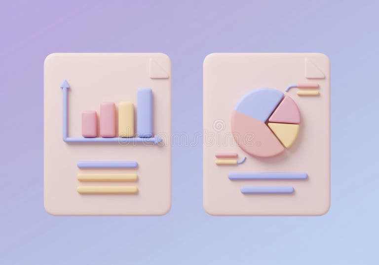 Analyzing Data with Bar Graph and Pie Chart Illustrations Stock ...