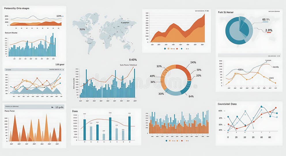Analyzing Data Charts and Graphs for Business Intelligence Overview ...
