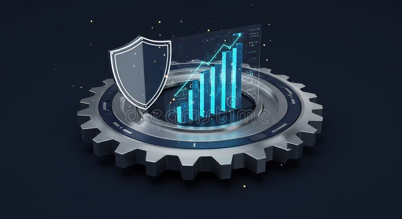 Analyzing Data Growth with Security Shield and Cogwheel Stock ...