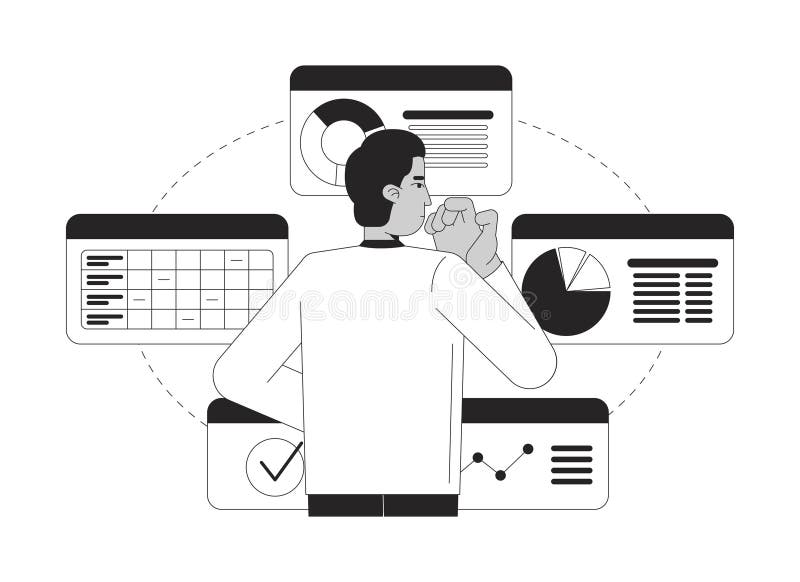Analyzing Data Insights for Decision Making Black and White 2D ... Analyzing Data Insights for Decision Making Black and White 2D ...