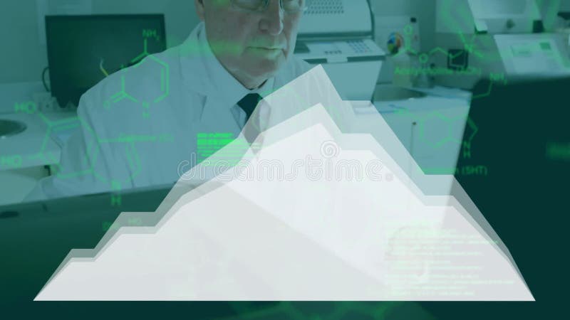 Analyzing Data, Scientist in Laboratory Working with Chemical Formulas ...