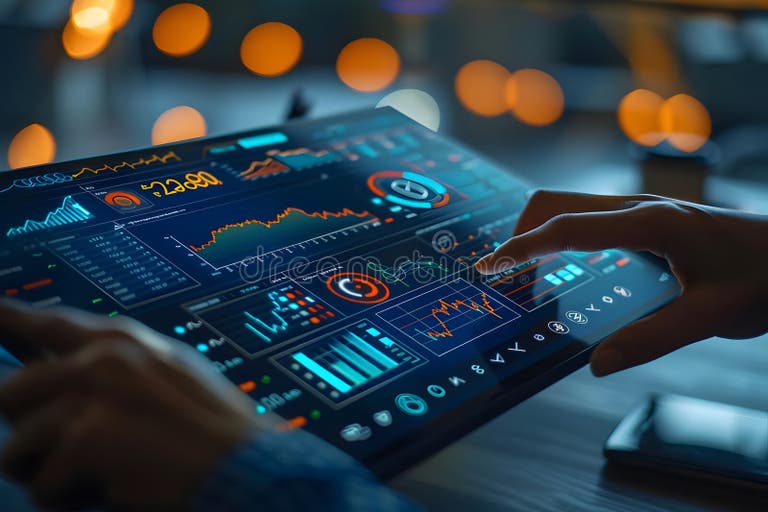 Analyzing Data Trends, Interactive Dashboard Displays Real-time Charts ...