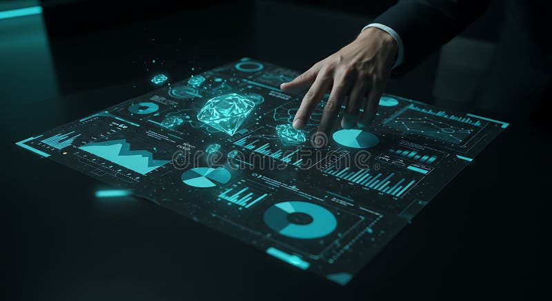 Analyzing Diamond Market Data on Interactive Holographic Display with ...
