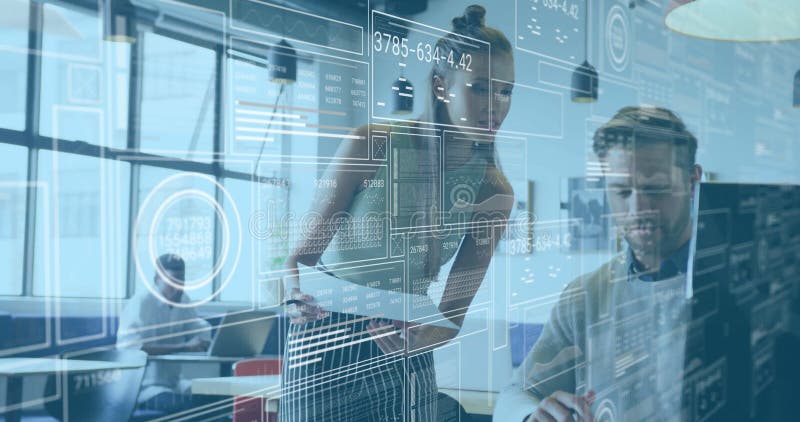 Analyzing Digital Data Projections, Business Professionals in Modern ...