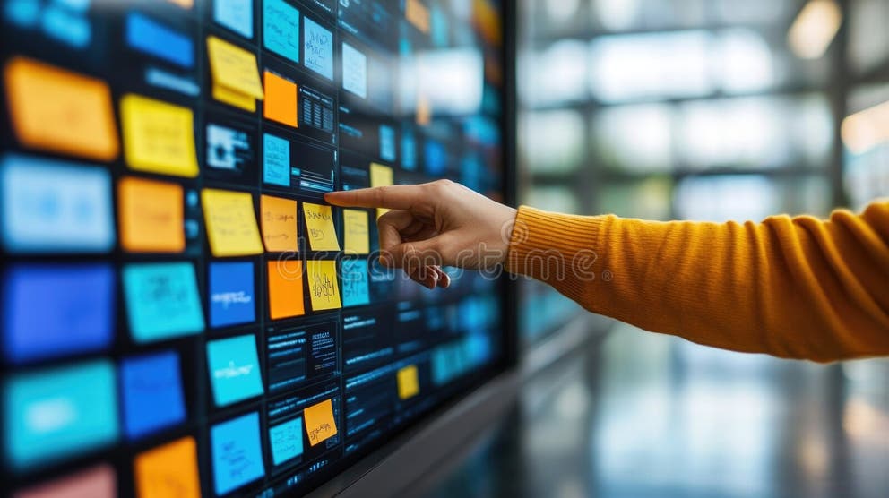 Analyzing Digital Sticky Notes on Interactive Touchscreen in Modern ...