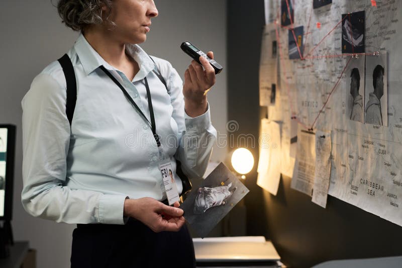 Analyzing Evidence in Forensic Investigation Room Stock Photo - Image ...