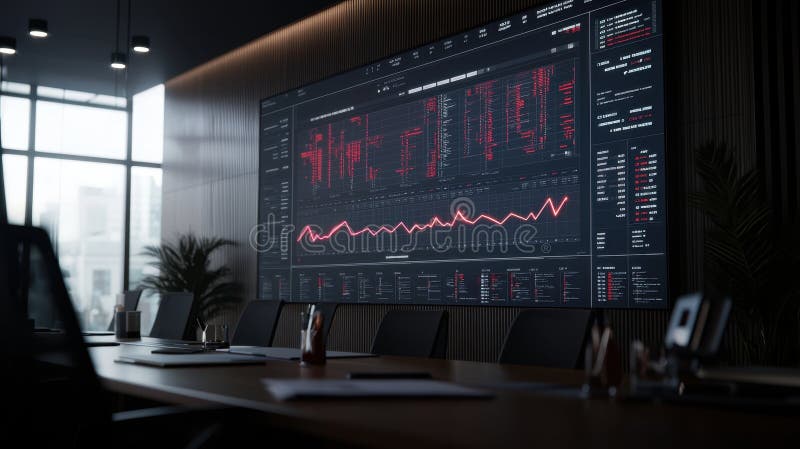 Analyzing Financial Data in a Modern Corporate Boardroom with Advanced ...