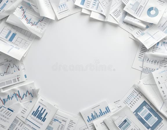 Analyzing Financial Data Reports and Graphs with White Space Stock ...