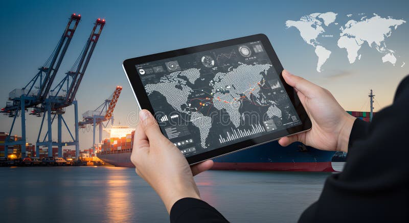 Global Business Logistics Software Stock Illustrations – 660 Global ...