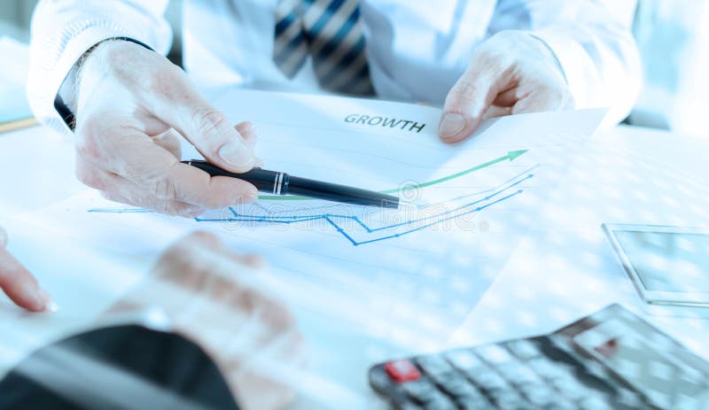 Analyzing Growing Results; Light Effect Stock Image - Image of ...