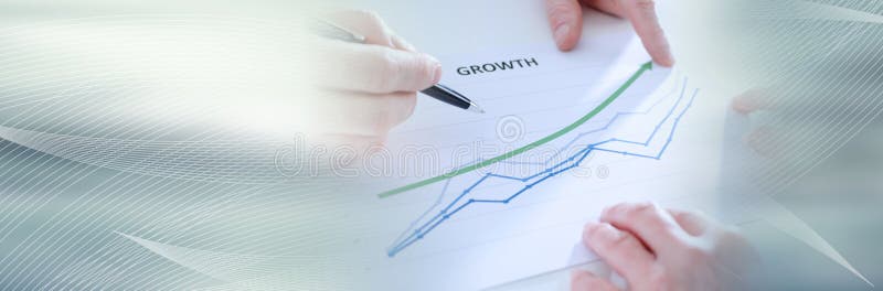 Analyzing Growing Results; Panoramic Banner Stock Image - Image of ...