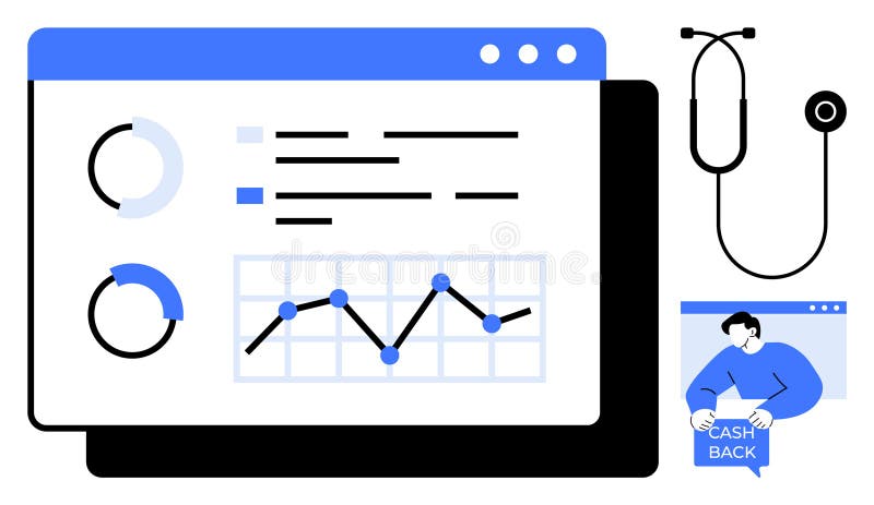 Analyzing Healthcare Data through Modern Online Platforms Stock Vector ...