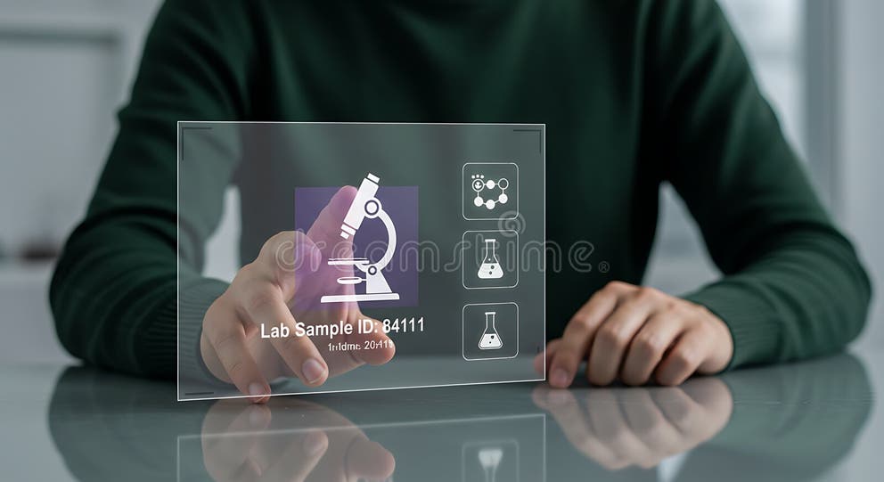 Analyzing Lab Sample Using Futuristic Transparent Touch Screen ...