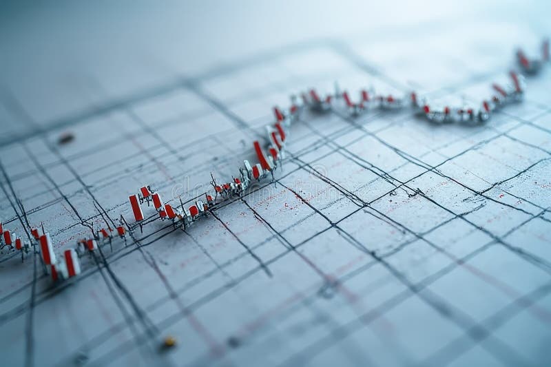 Analyzing Market Insights with Creative Charts and Illustrations Stock ...