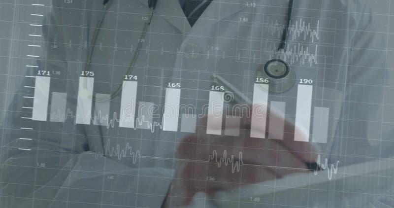 Analyzing Medical Data with Bar Graphs and Heartbeat Lines, Doctor ...