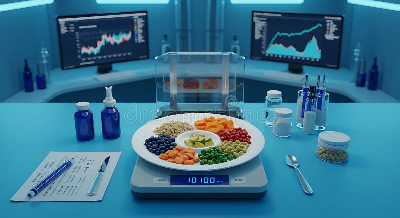 Analyzing Nutritional Content of Food Plate in a Scientific Laboratory ...