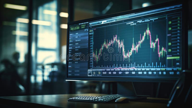 Analyzing Real-time Stock Chart Data on a Computer Monitor. Stock ... Analyzing Real-time Stock Chart Data on a Computer Monitor. Stock ...