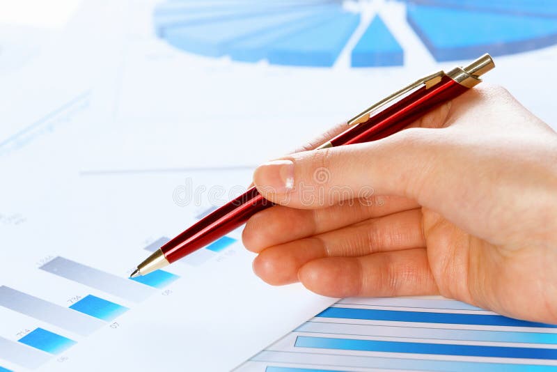 Analyzing report stock photo. Image of document, closeup - 41651586