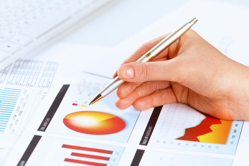 Analyzing report stock image. Image of business, invest - 41651599